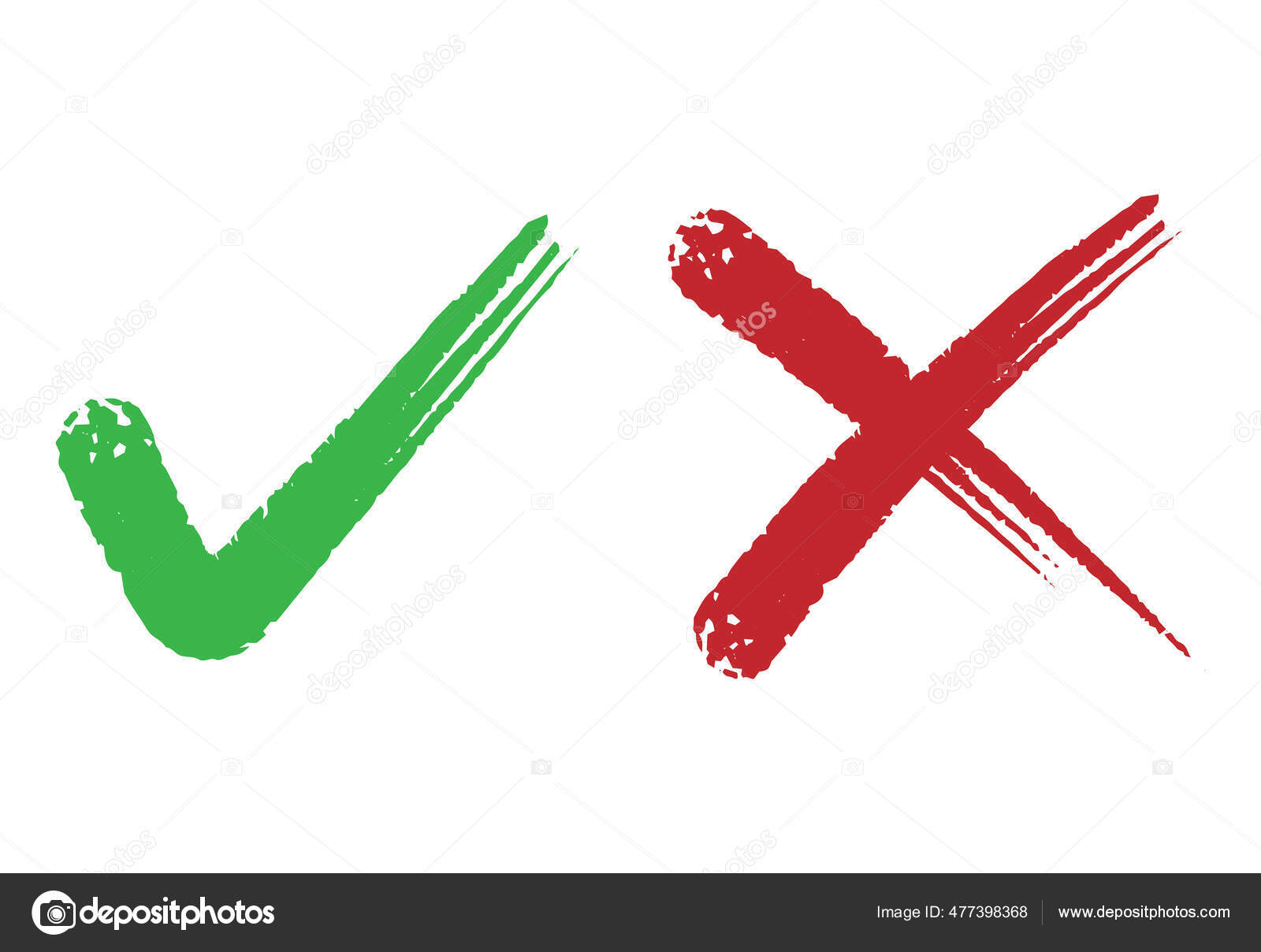 Tick Cross Check Marks Stock Vector Image by ©Ponysaurus #477398368 Tick Cross Check Marks Stock Vector Image by ©Ponysaurus #477398368