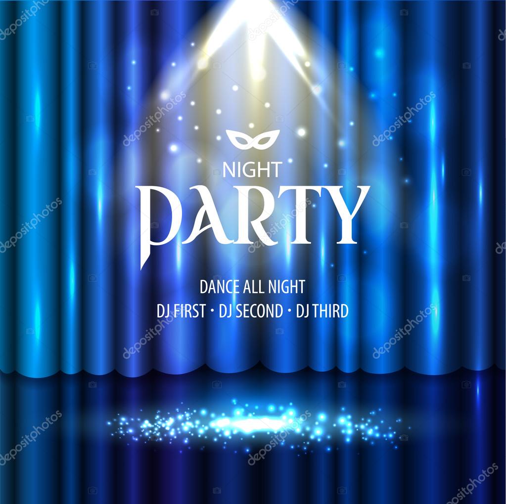 Night party banner Stock Vector by ©olgamilagros 123612880