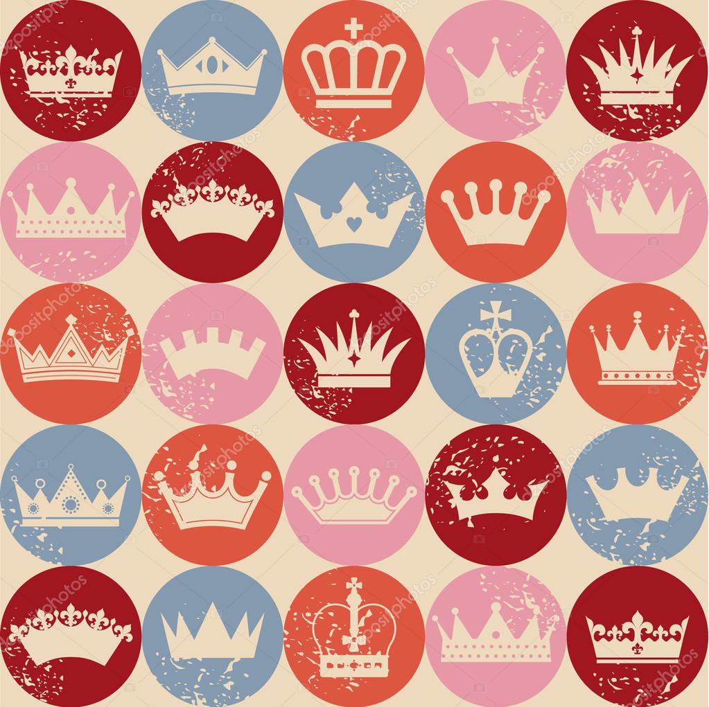 Crown seamless pattern Stock Vector by ©olgamilagros 71594667