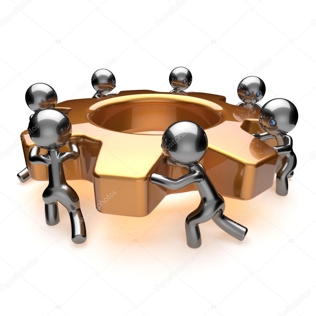 Team work cooperation business process efficiency teamwork concept ...