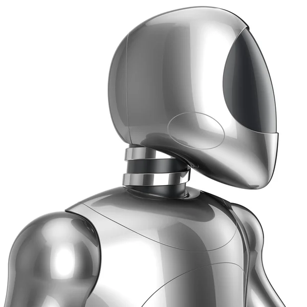 Cyborg bot futuristic robot dummy metallic chrome concept Stock Photo ...