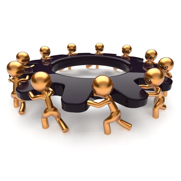 Teamwork gearwheel cogwheel business process team work Stock Photo by ...