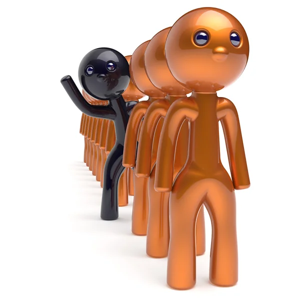 Different people character stand out from the crowd icon — Stock Photo ... Different people character stand out from the crowd icon — Stock Photo ...