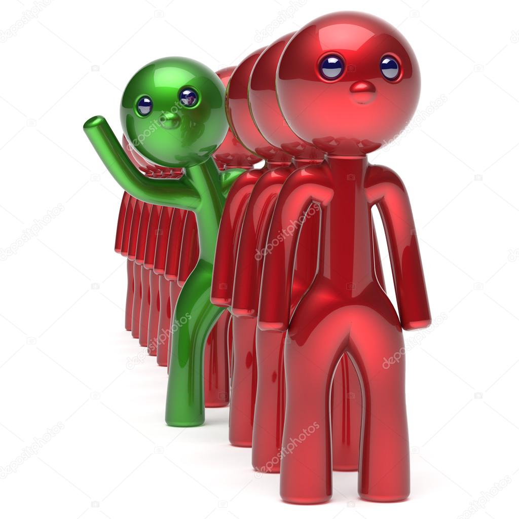 Man different people character stand out from the crowd icon Stock ... Man different people character stand out from the crowd icon Stock ...