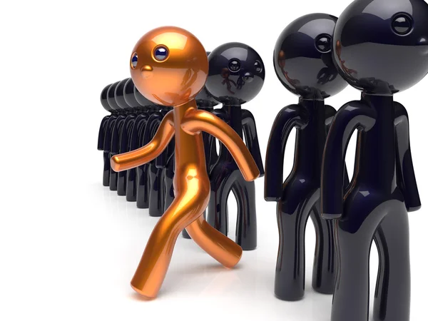 Different people character stand out from the crowd icon — Stock Photo ... Different people character stand out from the crowd icon — Stock Photo ...