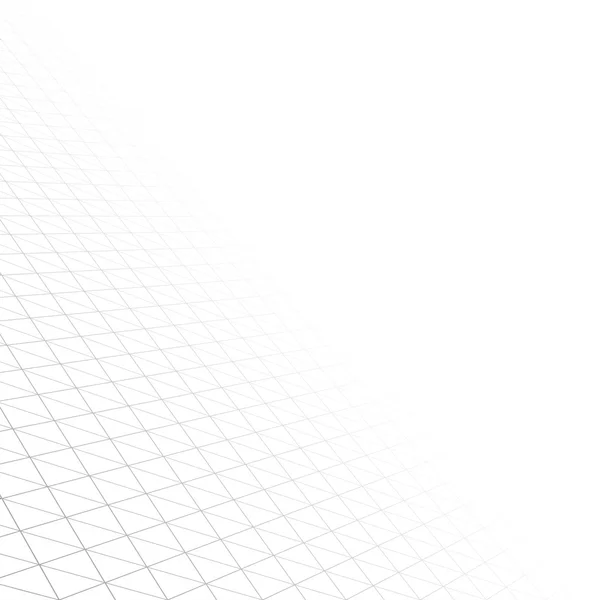 Abstract Perspective Grid Disappearing Horizon White Background ...