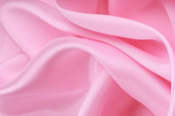 Tela seda color rosa | Rosa de seda textura de tela — Foto de stock ...