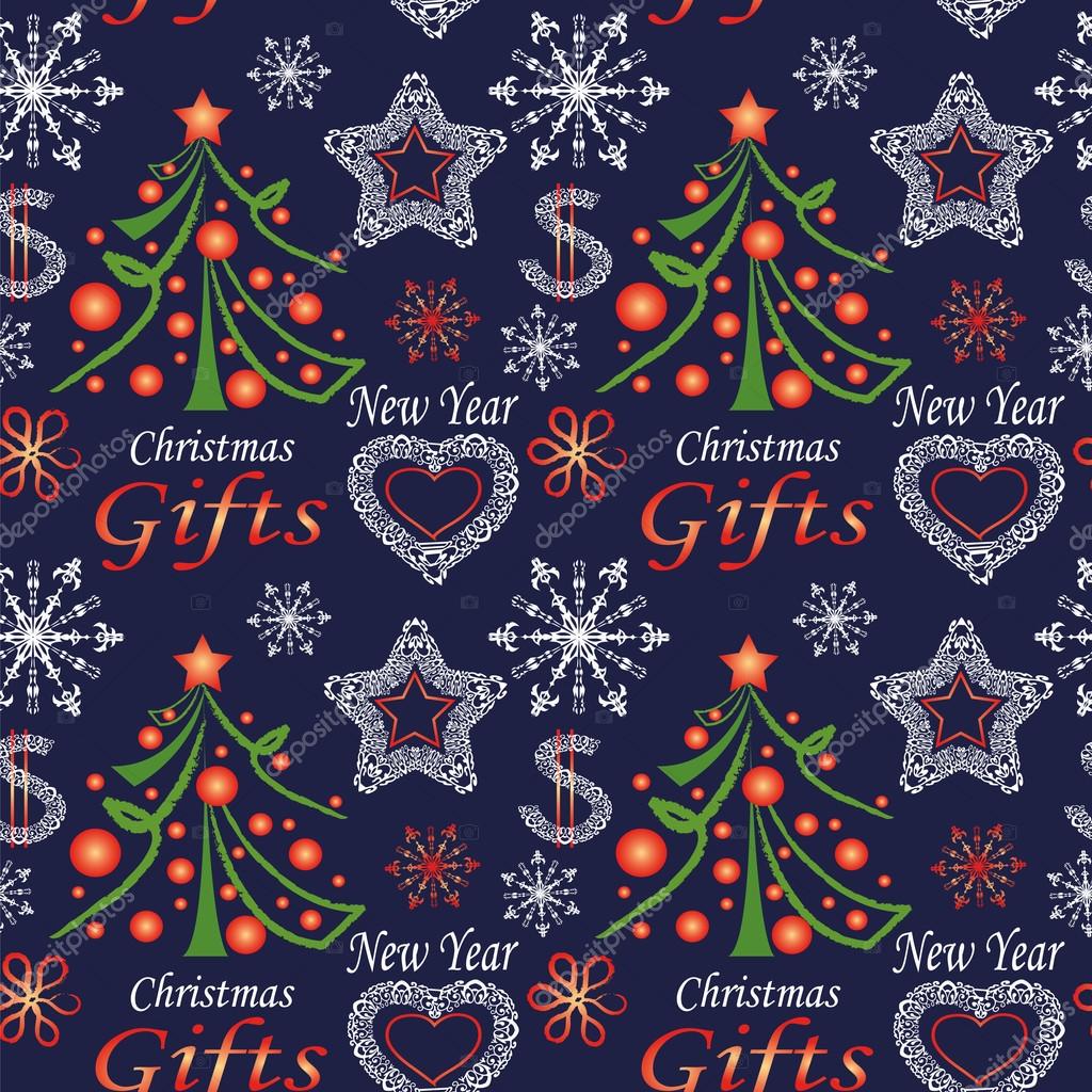 Seamless Christmas texture Stock Vector by ©marina13mateich 90842682