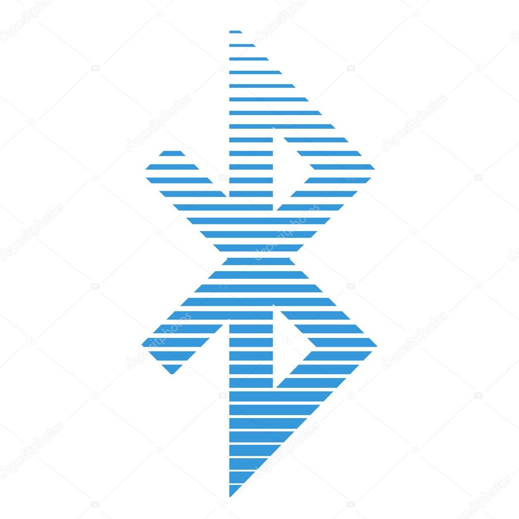 Bluetooth icon on white background Stock Vector Image by ©greyj #58991823