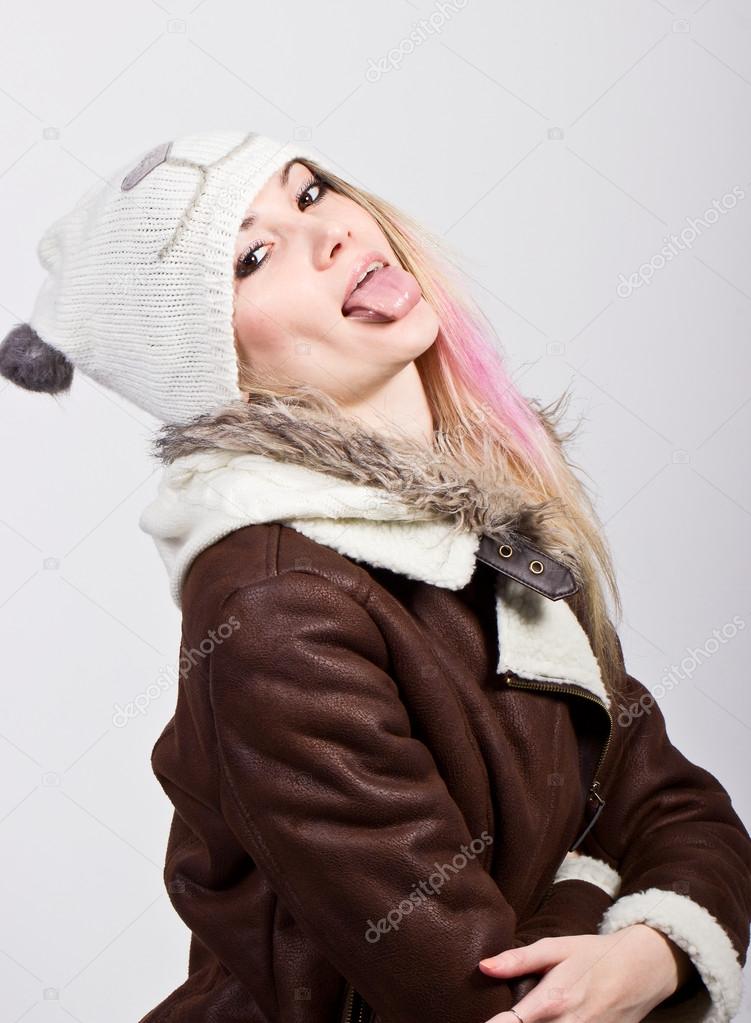 Young girl showing tongue Stock Photo by ©mars58 55709785 Young girl showing tongue Stock Photo by ©mars58 55709785