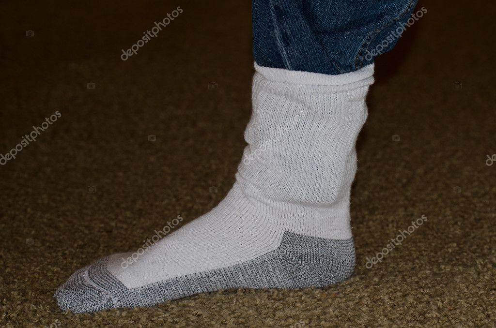 Protecting Against Ticks by Tucking Pants into Socks — Stock Photo ...