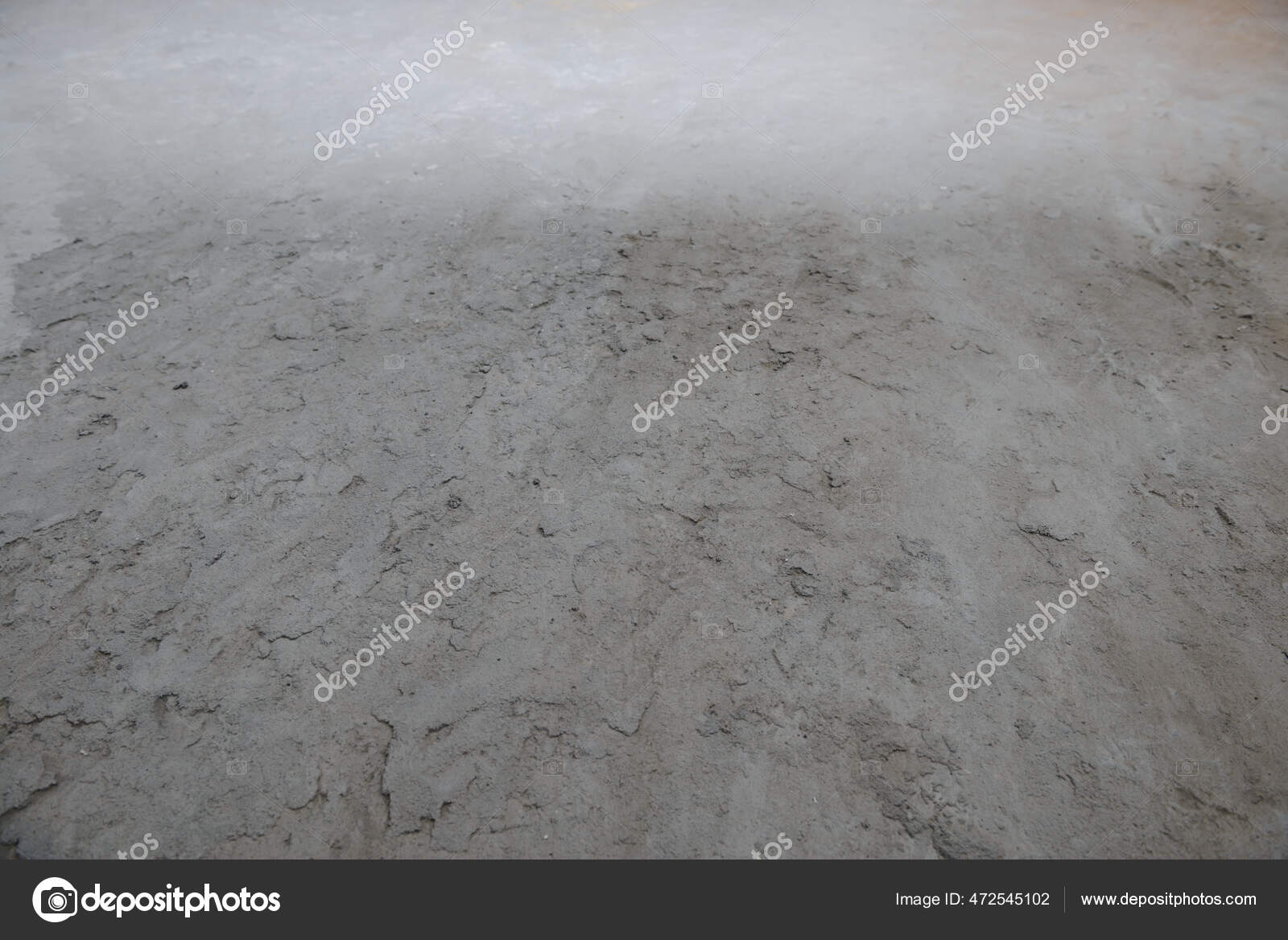 Uneven Surface Filled Cement Sand Mixture Gray Color — Stock Photo ...