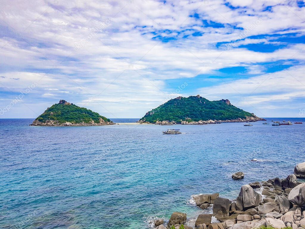 Las playas más bellas. Playa de Koh Nang Yuan cerca de Koh Tao Koh en ...