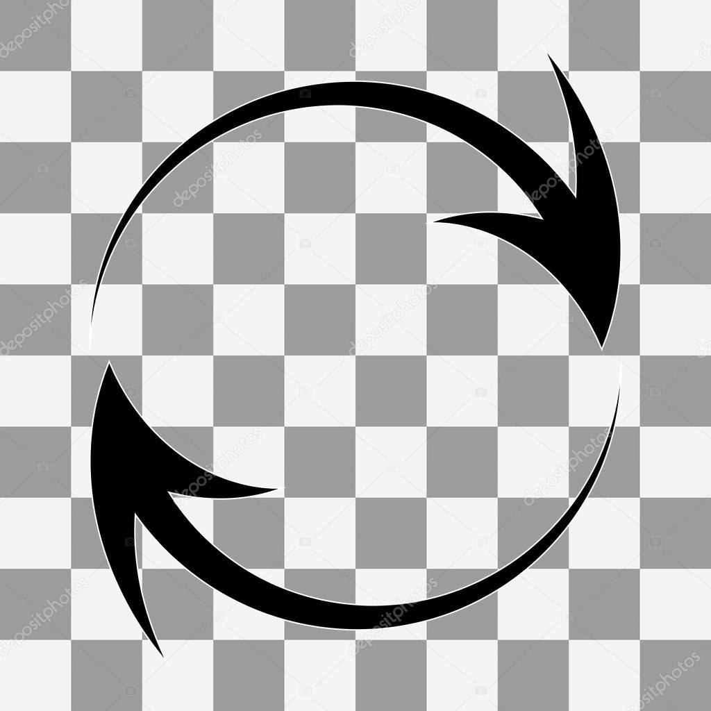 Vetor de ícone de seta em um transparente Vetor de stock de ©zozu 113991206