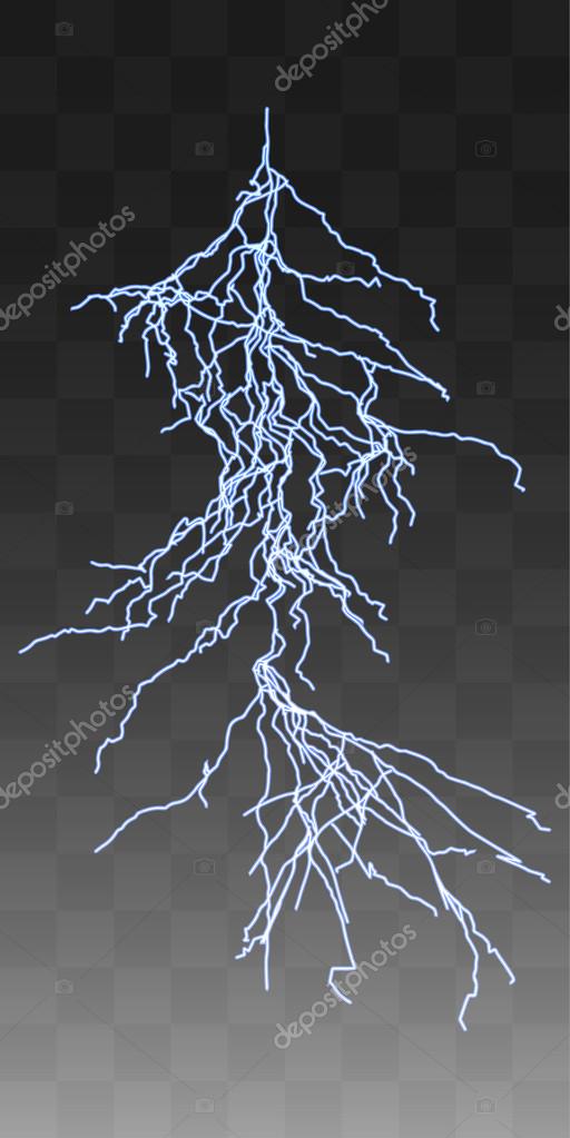 Rayos vectoriales rayo en transparente — Vector de stock © zozu #97877810