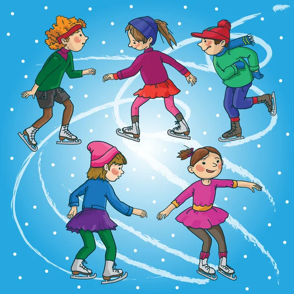 Winter activities Vector Art Stock Images | Depositphotos