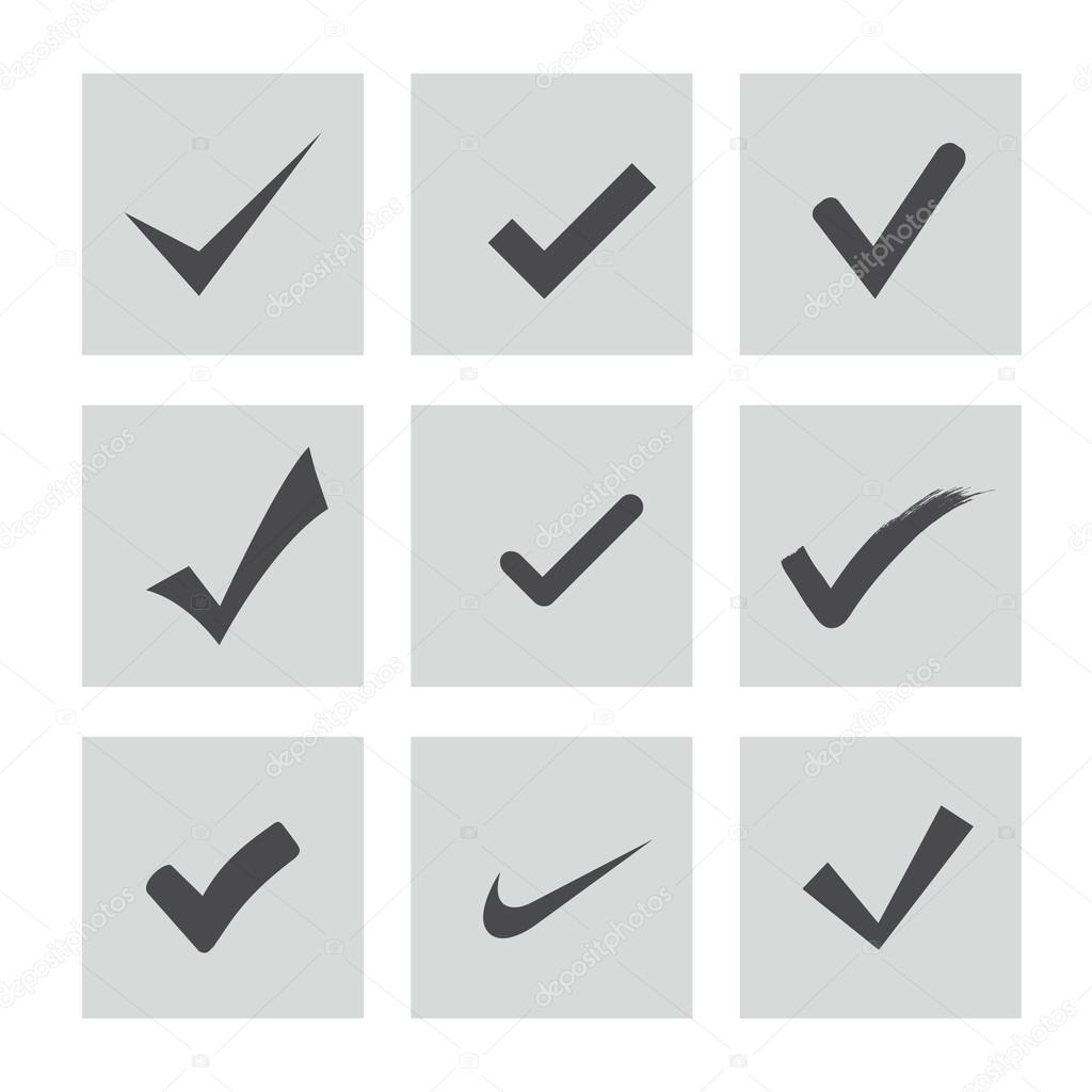 Tick mark or right sign Stock Vector by ©npsphota 69516327