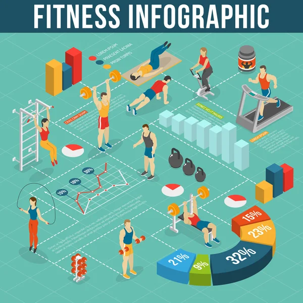 Fitness infographic Vector Art Stock Images | Depositphotos
