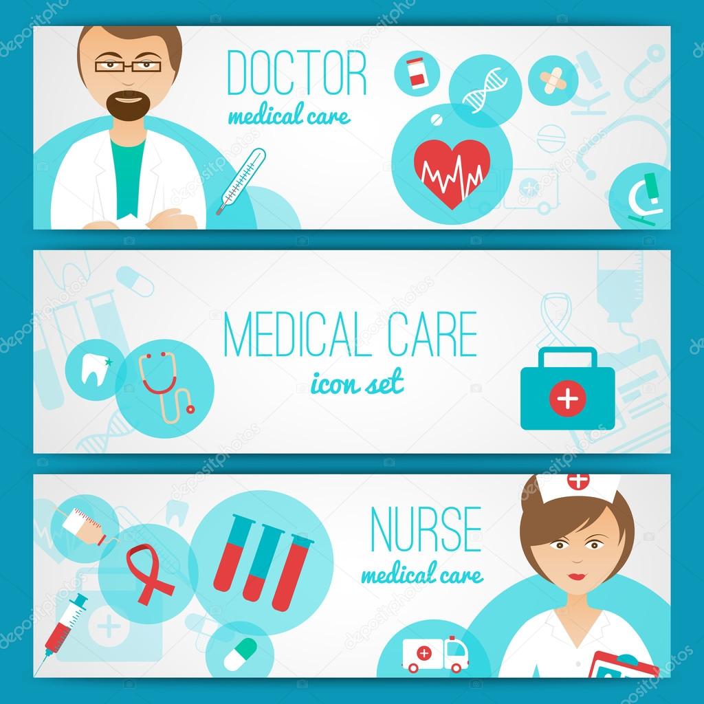 Medical banner set Stock Vector by ©macrovector 112163534