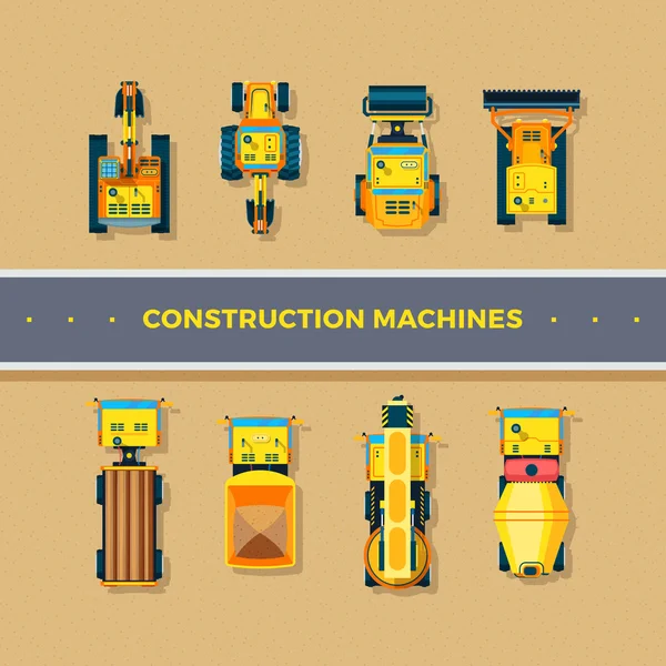 Excavator top view Vector Art Stock Images | Depositphotos