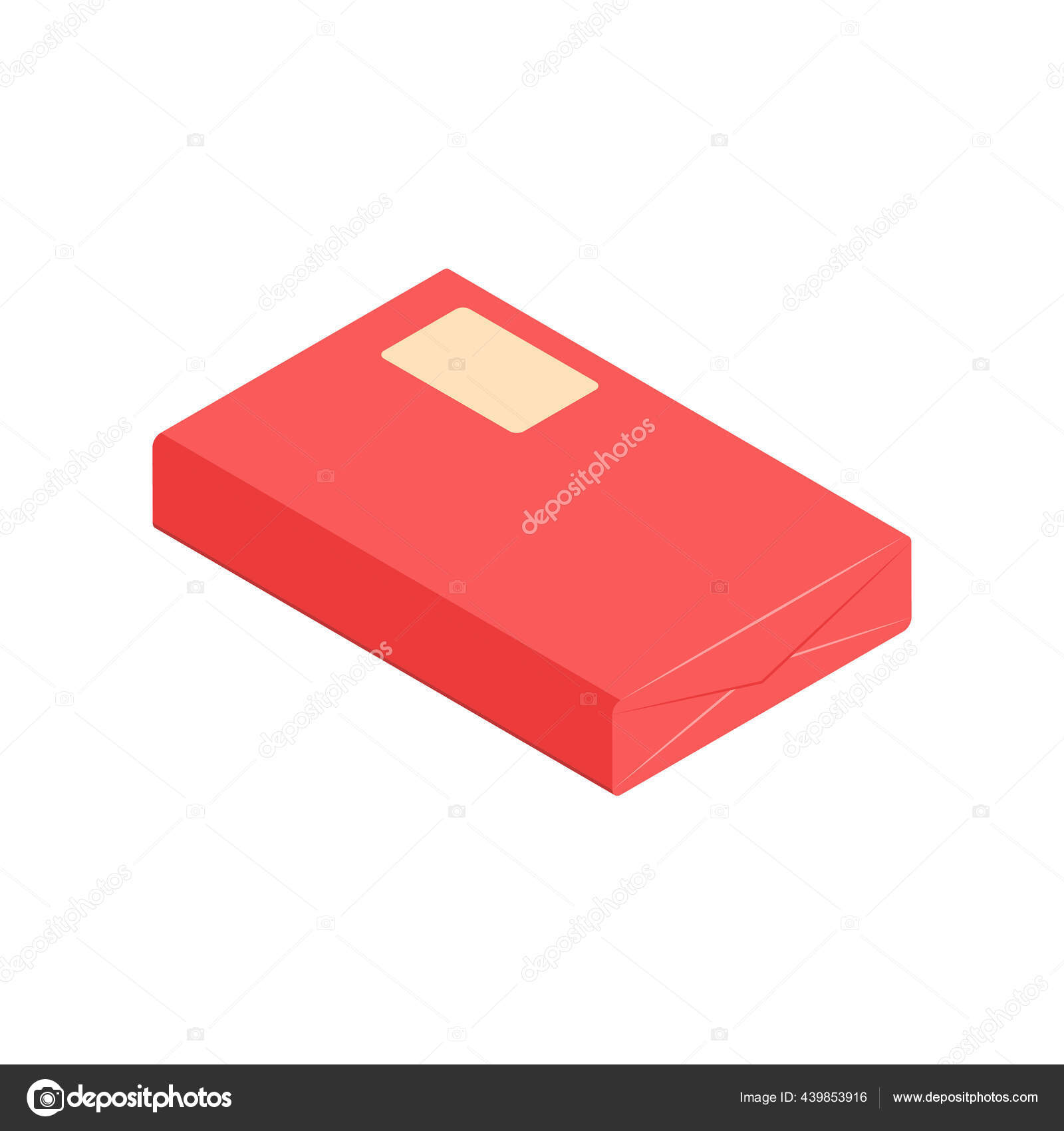 Red Parcel Isometric Composition Stock Vector Image by ©macrovector ...