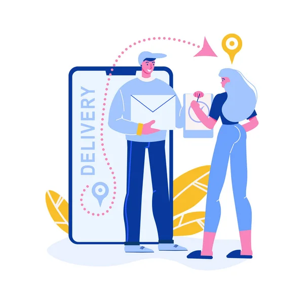 Sending messages is a concept. People are handing the envelope out of ...