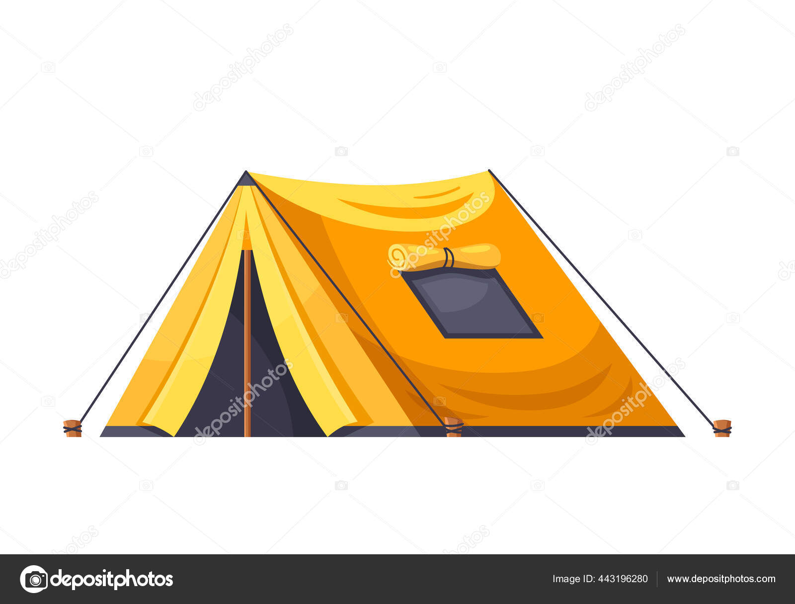 Ilustração da tenda dos desenhos animados imagem vetorial de ...