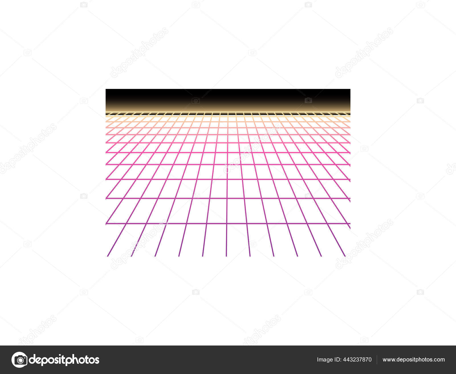 Neon Grid Illustration Stock Vector Image by ©macrovector #443237870