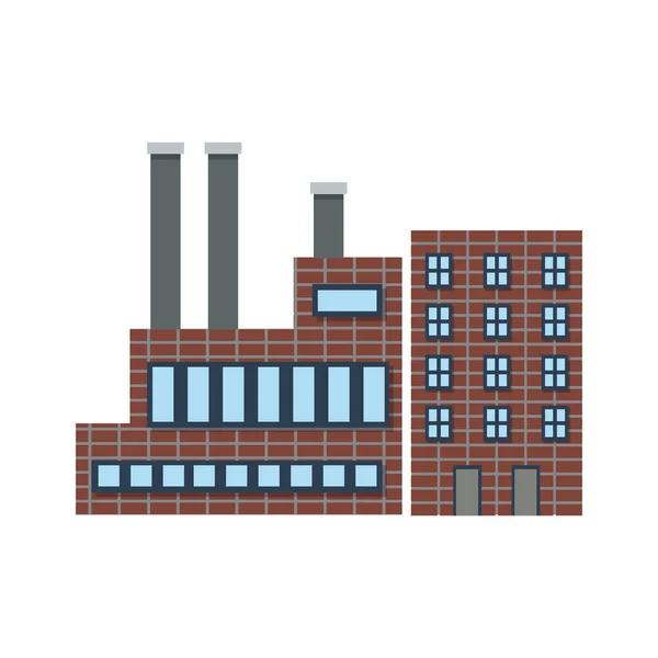 Industrial Buildings Flat Poster Stock Vector by ©macrovector 545505974
