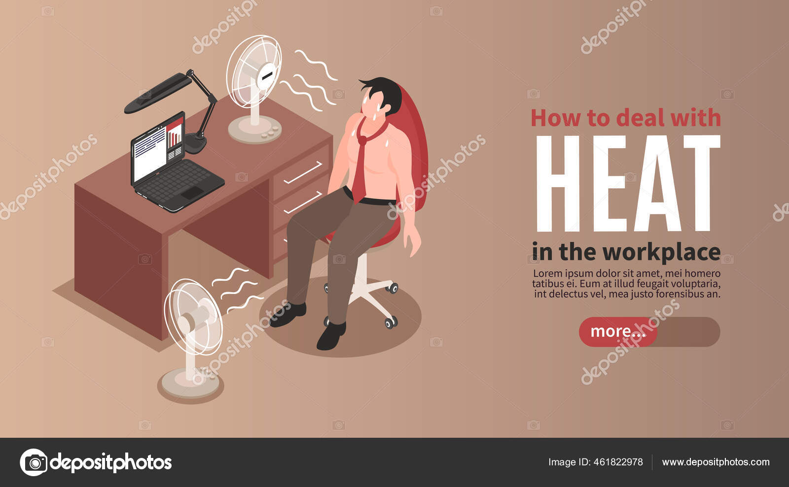 Heat Horizonal Banner Stock Vector Image by ©macrovector #461822978