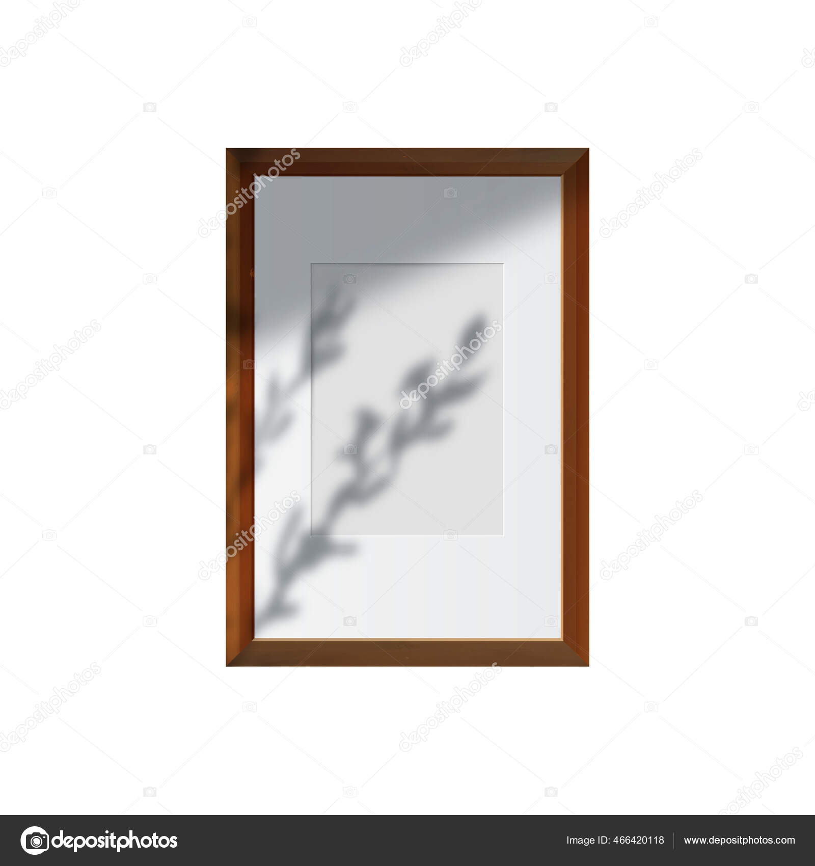 Shadow On Frame Illustration Stock Vector by ©macrovector 466420118