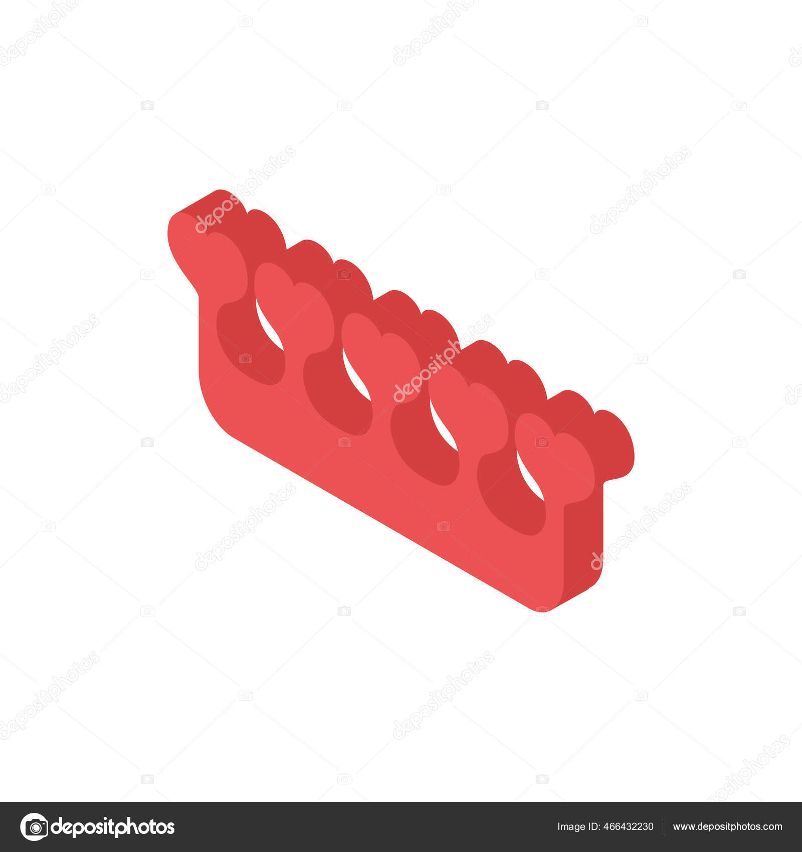 Toe Separator Pedicure Composition Stock Vector by ©macrovector 466432230