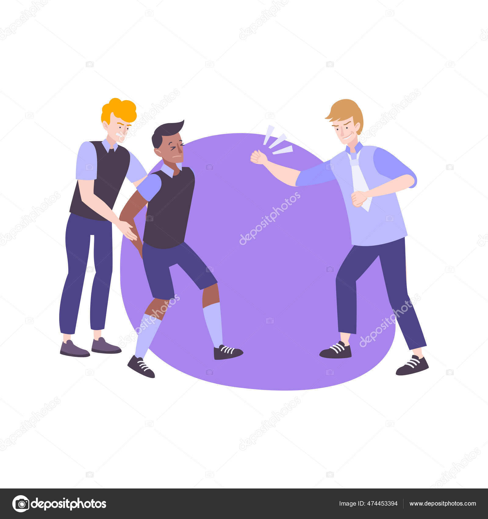 Physical Bullying Cartoon