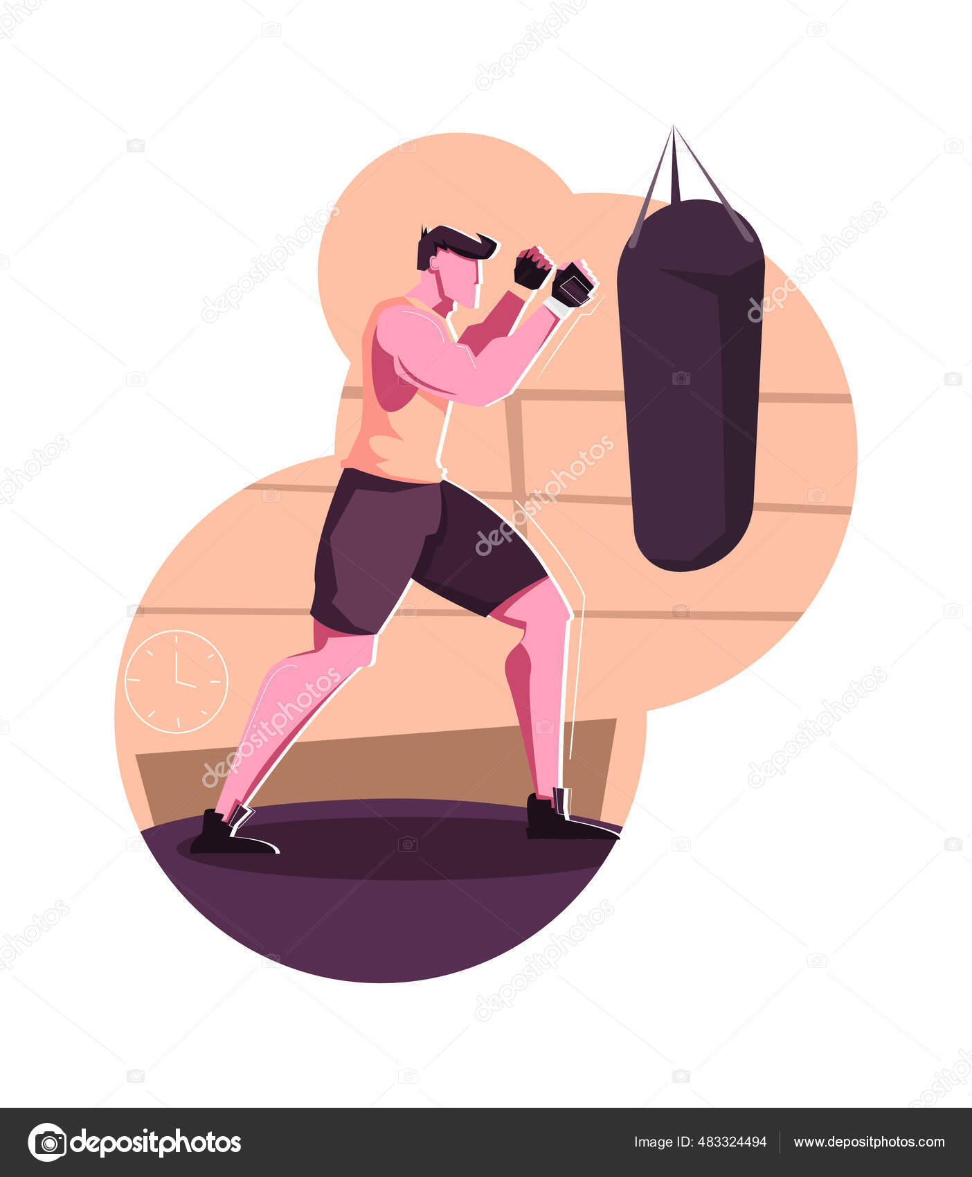 Military Training Composition Stock Vector Image by ©macrovector #483324494