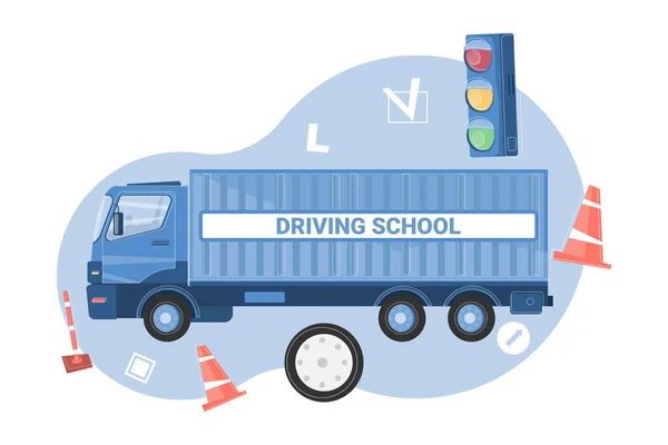 Truck driver training Vector Images | Depositphotos