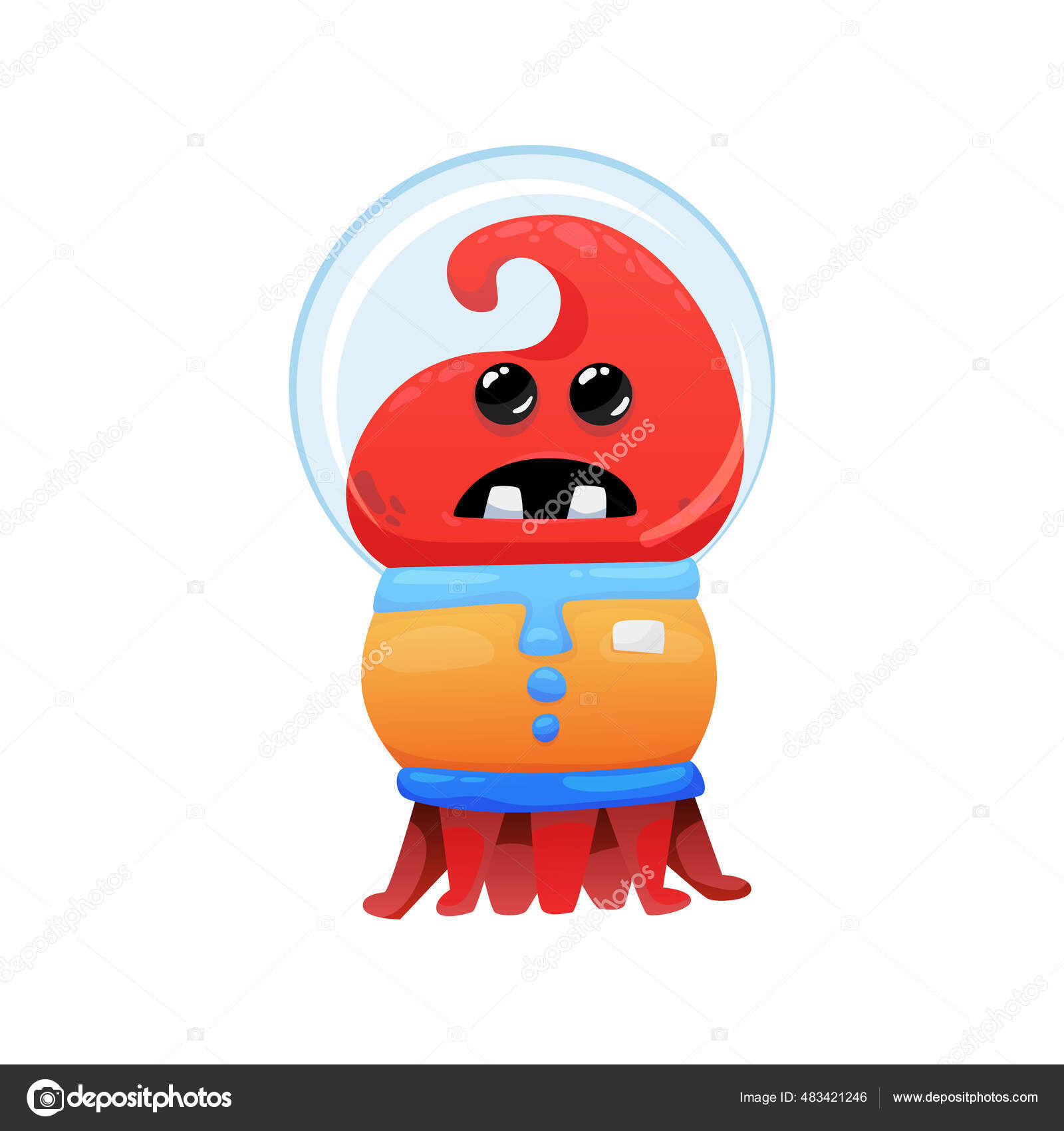 Ilustración de dibujos animados alienígenas Vector de stock por ...