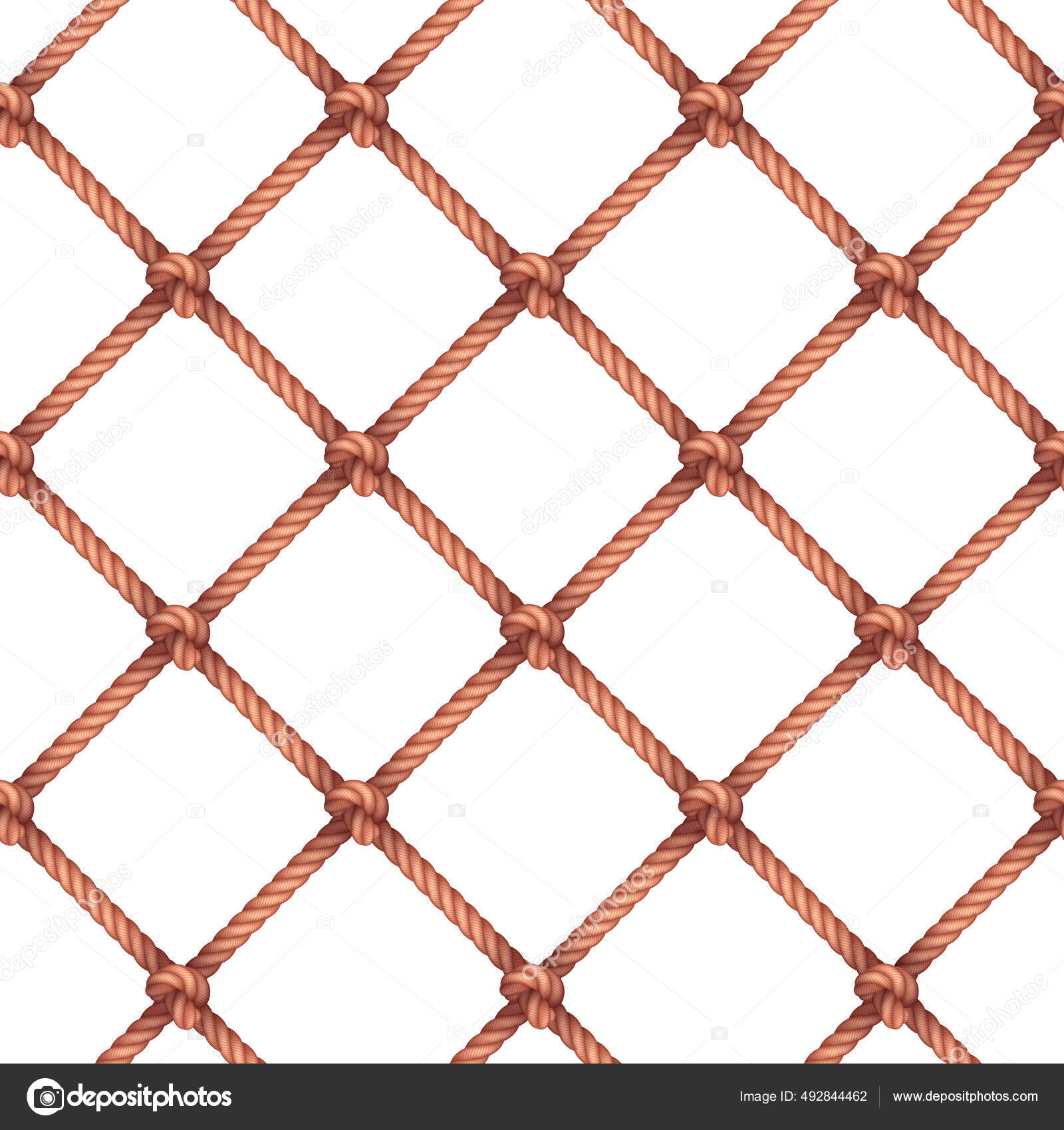 Rope Knots Decorative Pattern Stock Vector Image by ©macrovector #492844462