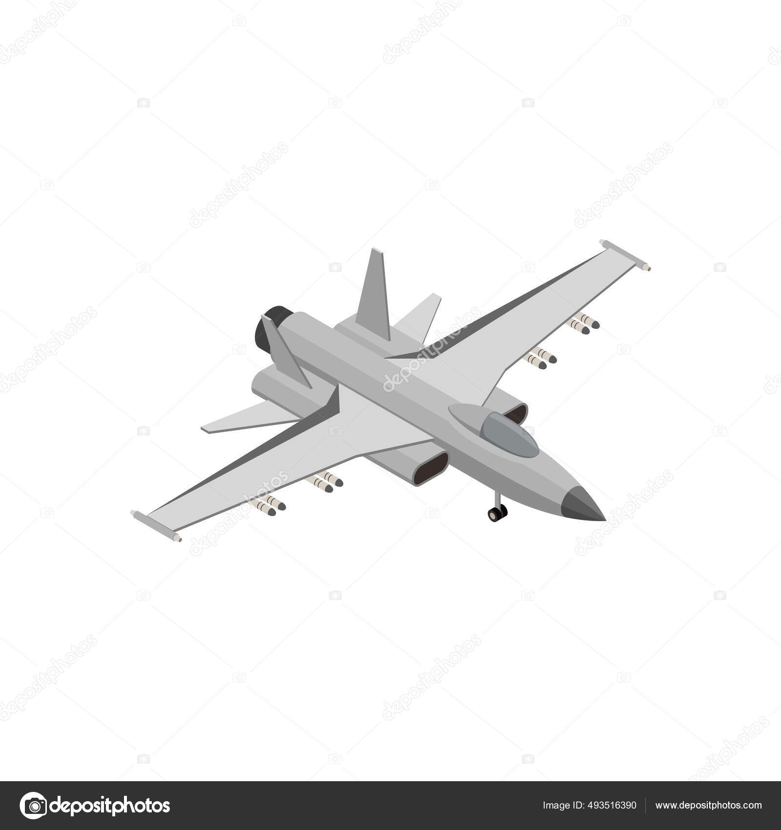 Military Air Forces Icon Stock Vector Image by ©macrovector #493516390