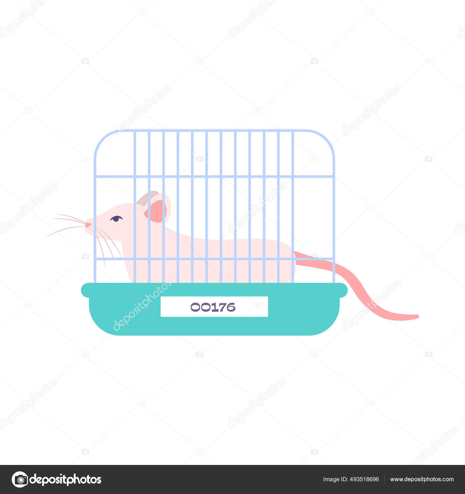 Icono de prueba de animales Vector de stock por ©macrovector 493518696
