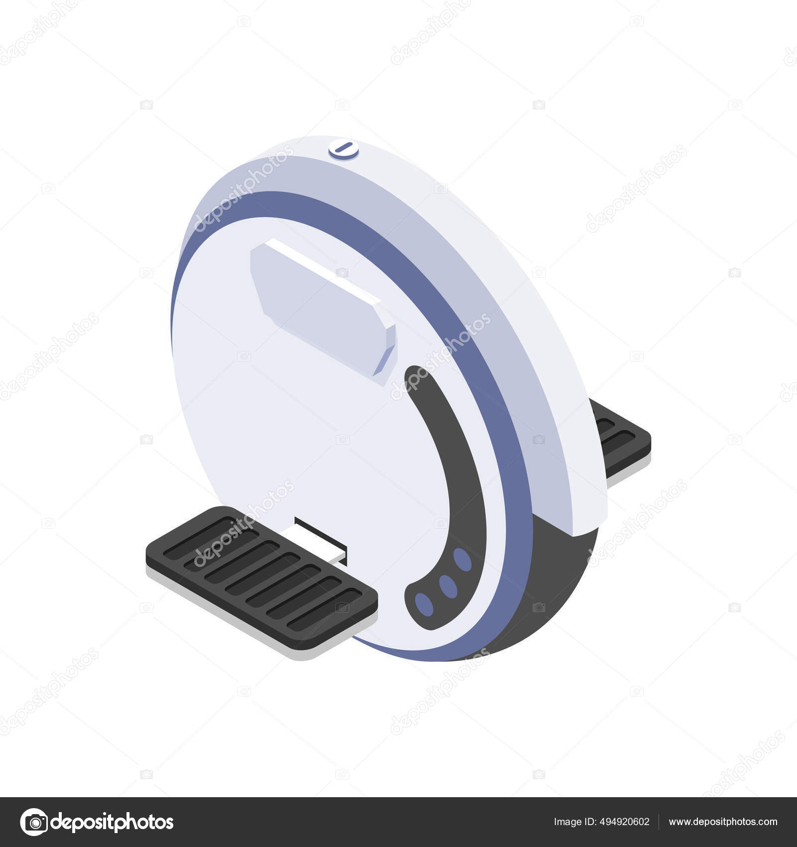 Monowheel Isometric Icon Stock Vector Image by ©macrovector #494920602