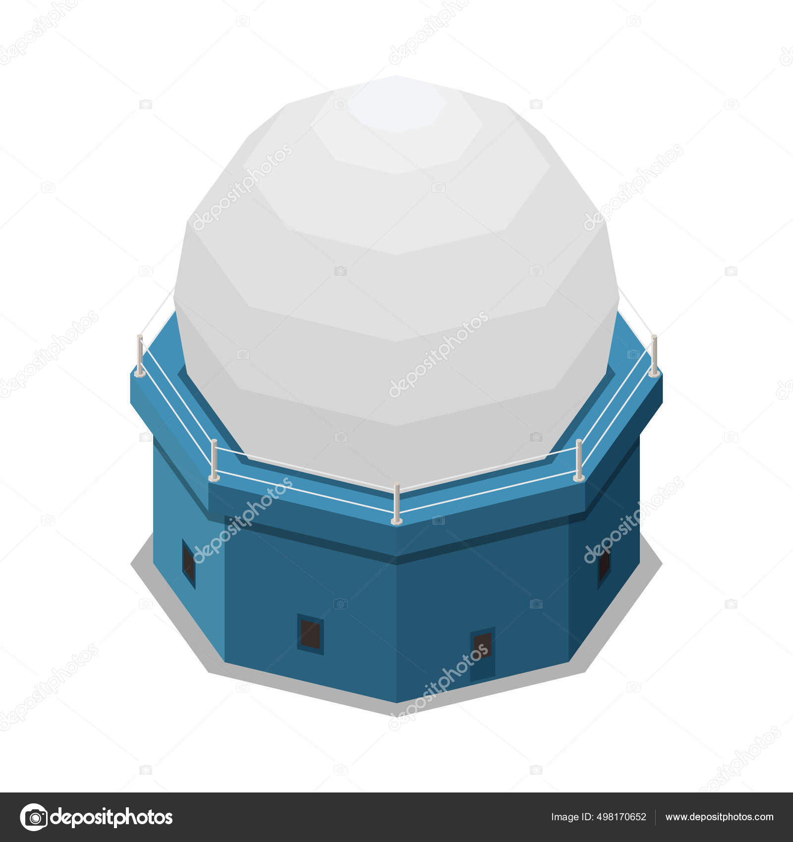 Meteorology Radar Isometric Composition Stock Vector by ©macrovector ...
