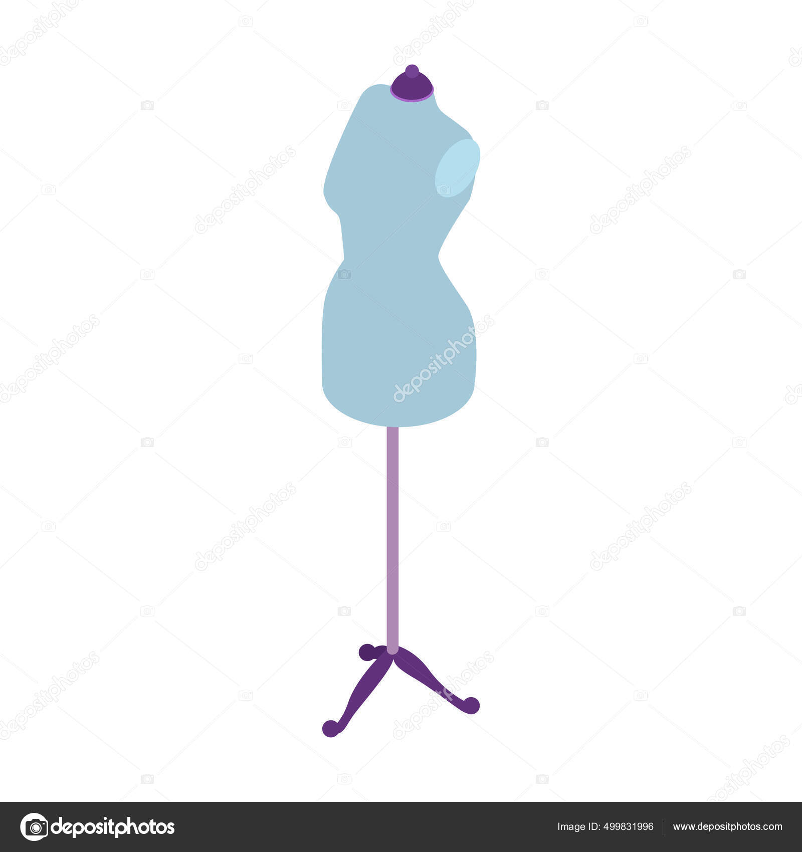 Female Body Mannequin Composition Stock Vector Image by ©macrovector ...