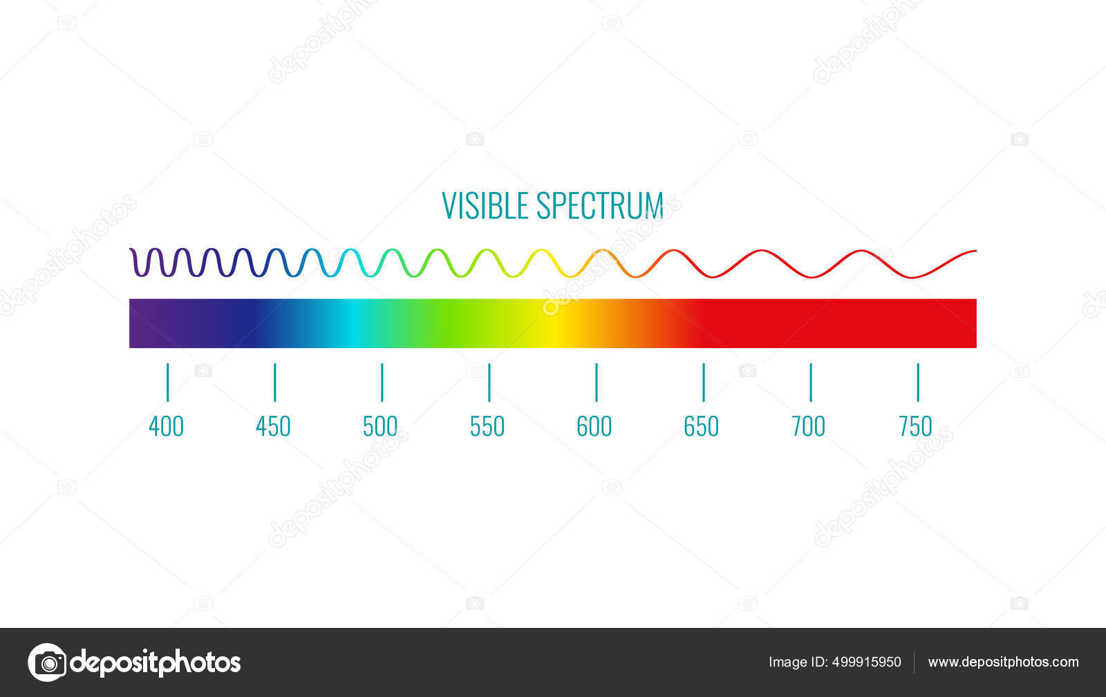 Infografías del espectro de colores vector, gráfico vectorial ...