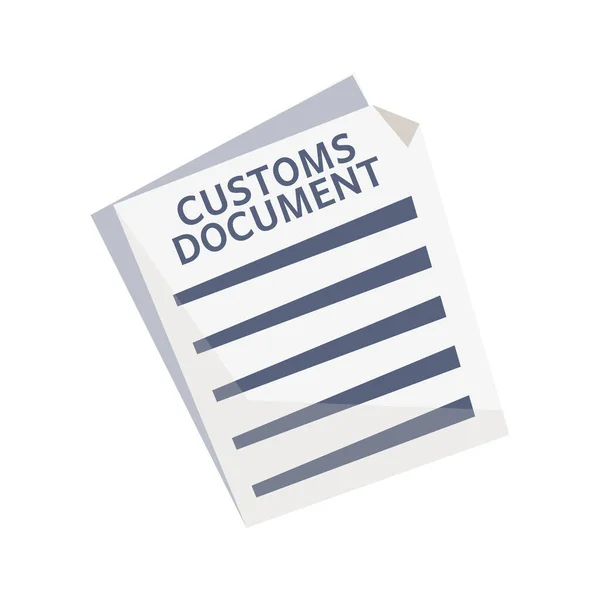 Customs declaration icon Vector Art Stock Images | Depositphotos