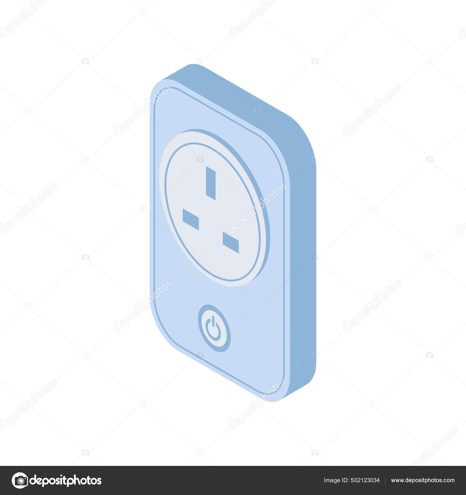 Smart Socket Icon Stock Vector Image by ©macrovector #502123034