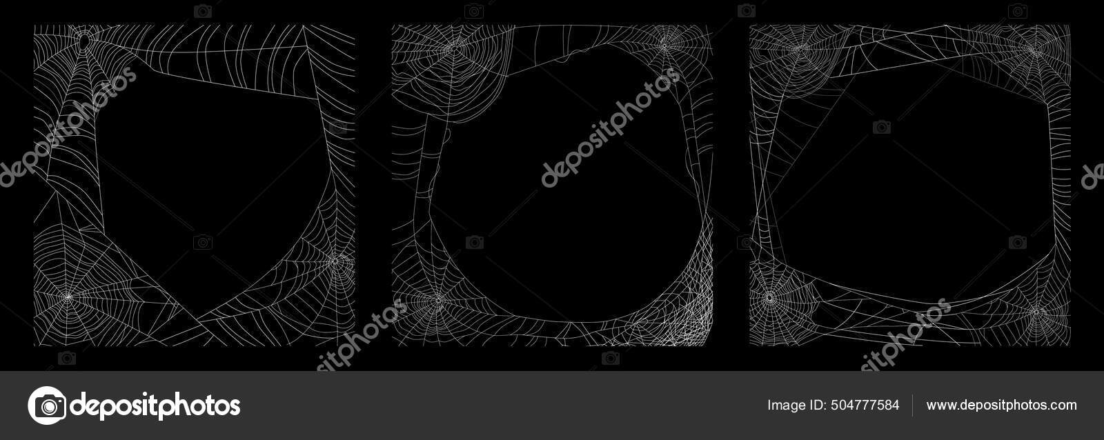 Cobweb Frames Set Stock Vector Image by ©macrovector #504777584