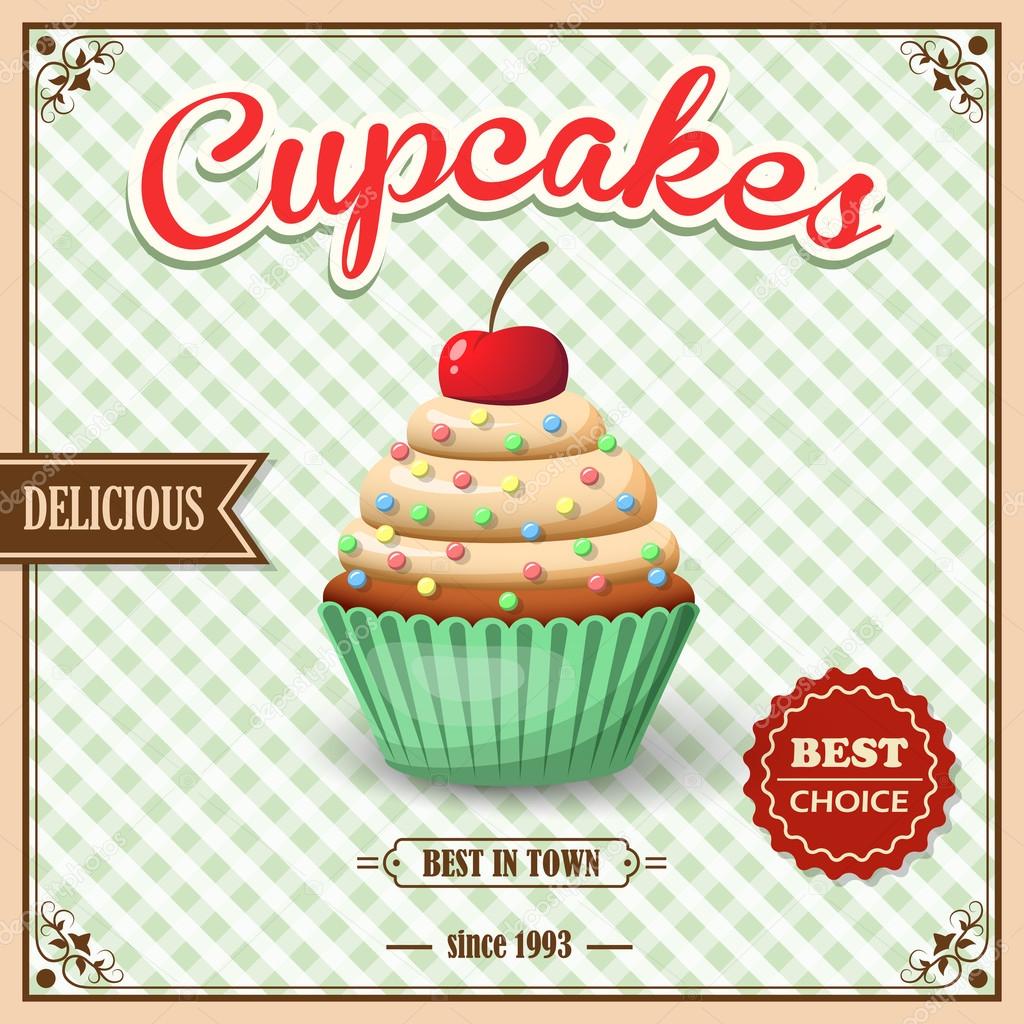 Cupcake cafe poster Stock Vector Image by ©macrovector #51864645