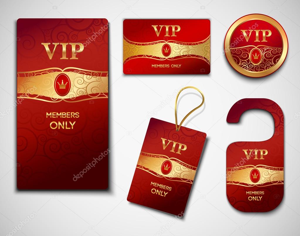 Plantilla de diseño de tarjetas VIP Vector de stock por ©macrovector ...