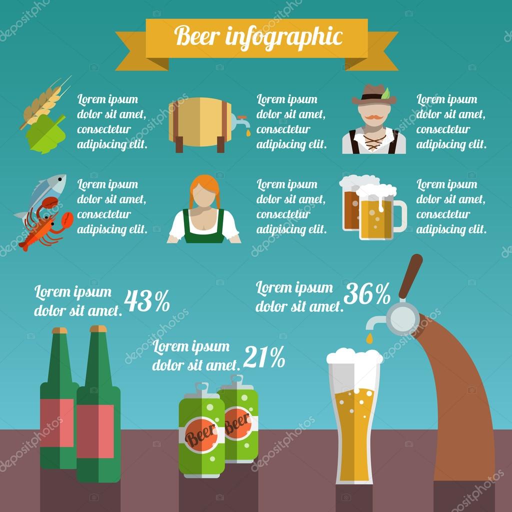 Beer infographic set Stock Vector by ©macrovector 52912389