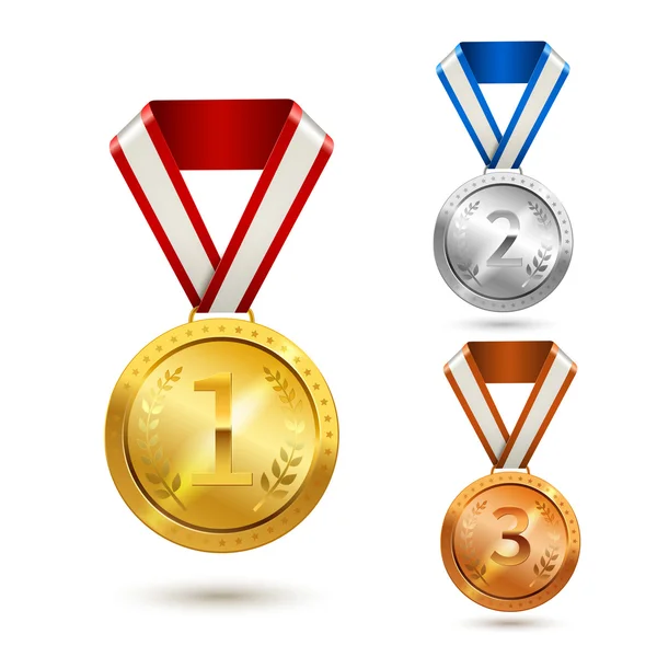 Medals Set Illustration — Stock Vector © macrovector #87521374